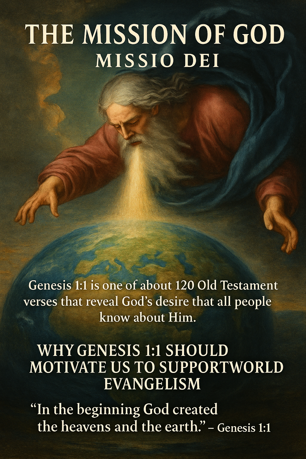 From the Bible's very first verse: Missions -- The Heart of God